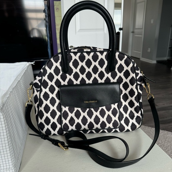 Vera Bradley | Bags | Vera Bradley Bowler Satchel In Ikat Spots | Poshmark
